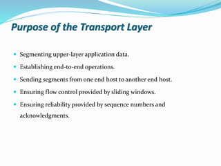 I.t. lecture 8 transport layer | PPSX | Computer Networking | Computing