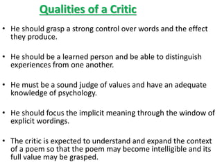 I.A. richards criticism | PPTX