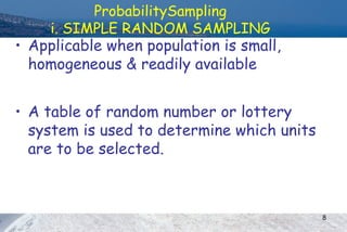 I. lecture sampling | PPT