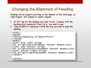 HTML PowerPoint Presentation | PPTX | Web Design and HTML | Internet