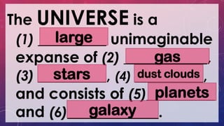 I.A Universe and Solar system | PPTX