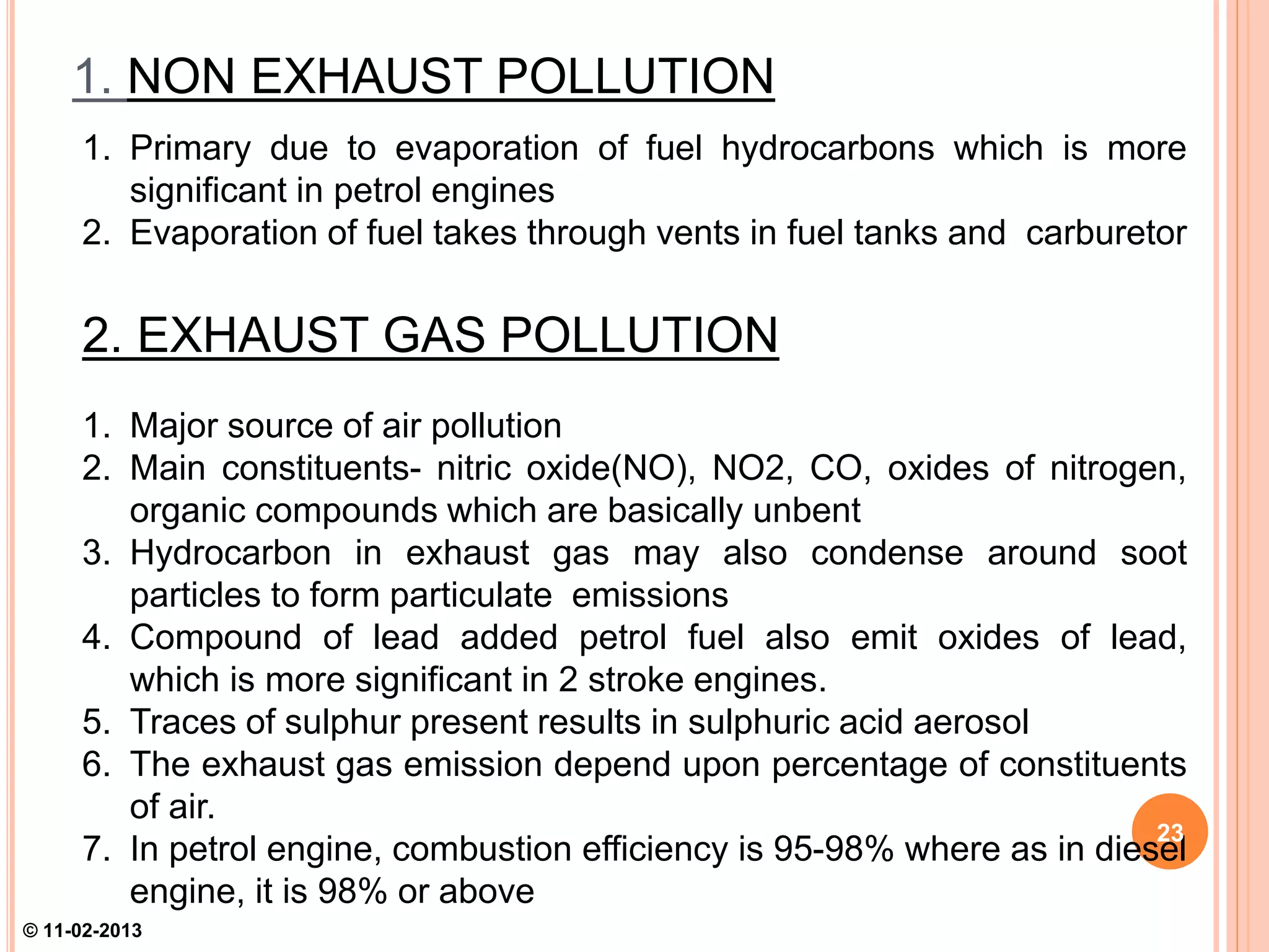 I.c. Engine Testing and Pollution Control | PPTX