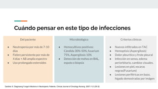Infecciones micóticas en el paciente neutropénico (Abril 2019) | PPTX