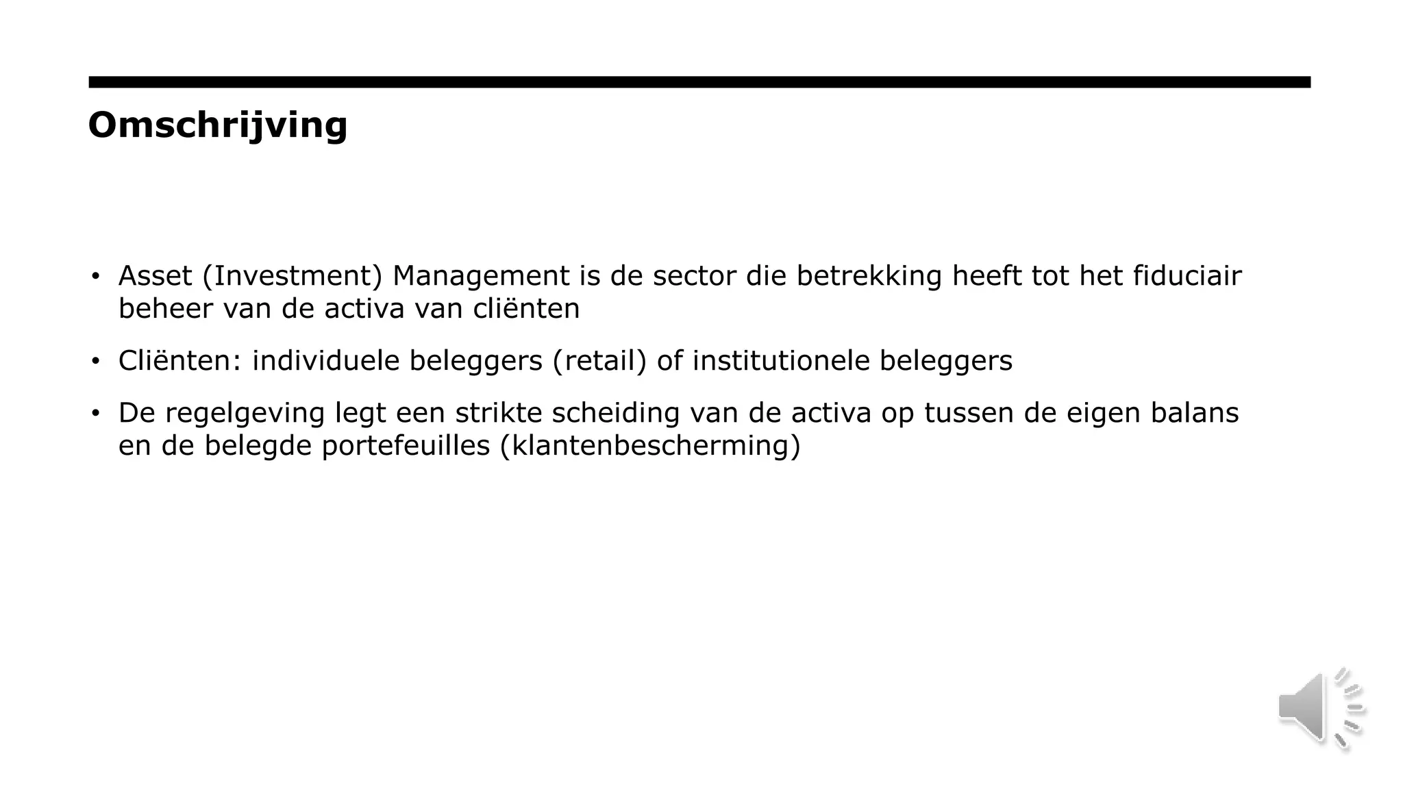 Asset management| Algemene inleiding | PPTX