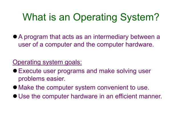 Basics of Operating System | PPT