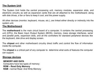 Computer Hardware | PPTX | Operating Systems | Computer Software and ...