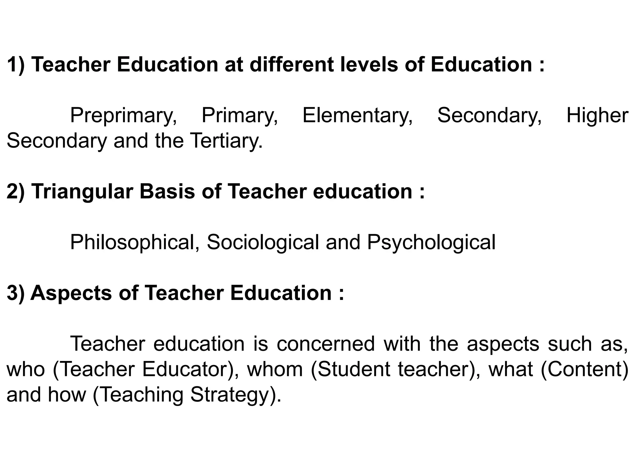 INTRODUCTION TO TEACHER EDUCATION | PPTX
