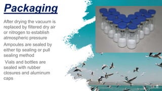 Lyophilized product production and facilities for parenterals | PPTX