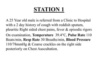 I. Med OSCE STATIONS_044558.pptx | Lung and Respiratory Health ...