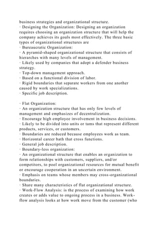 I. Work The organizational PerspectiveOrganizational structur.docx