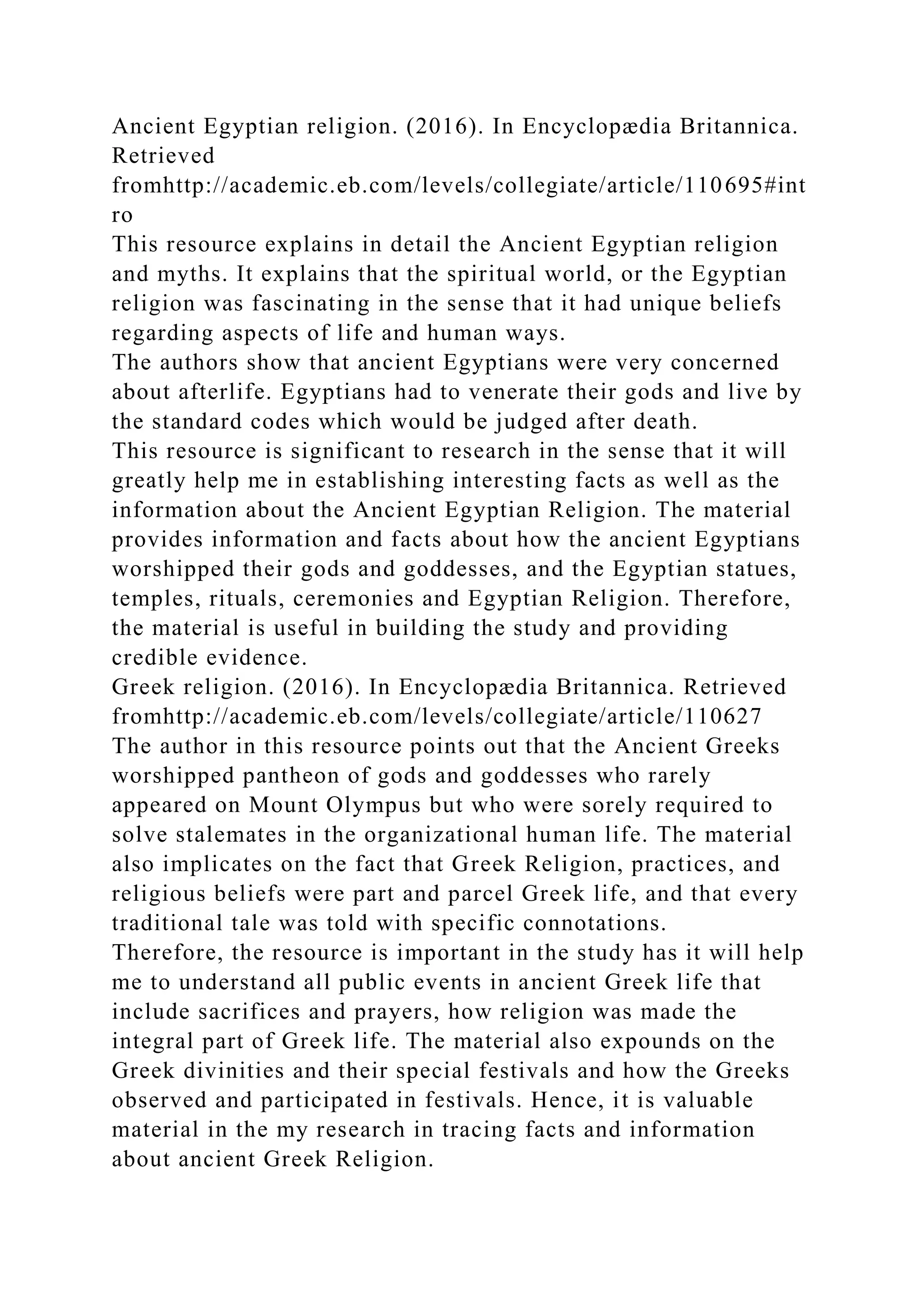 I. Introduction The ancient Egypt and Greek worl.docx