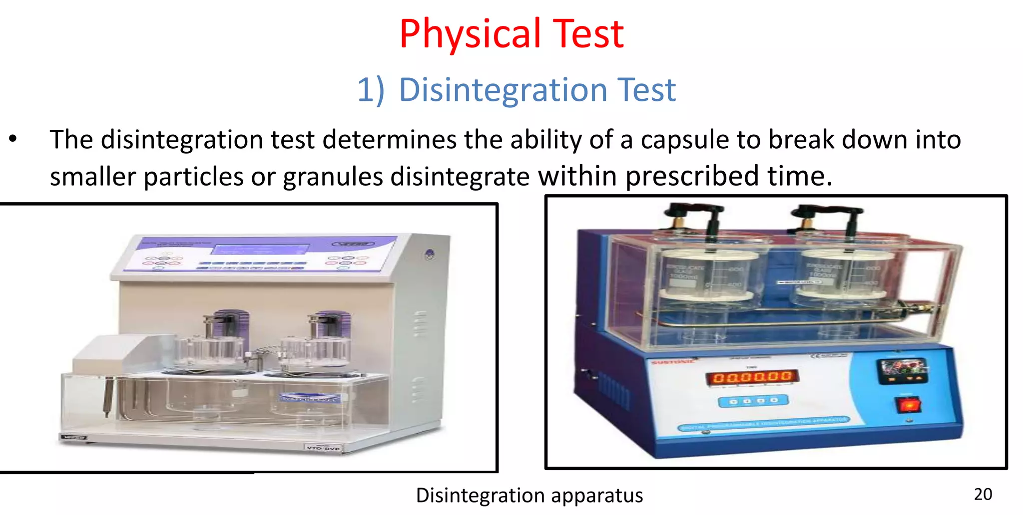 In Process And Final Product Quality Control Test For Capsules | PPTX