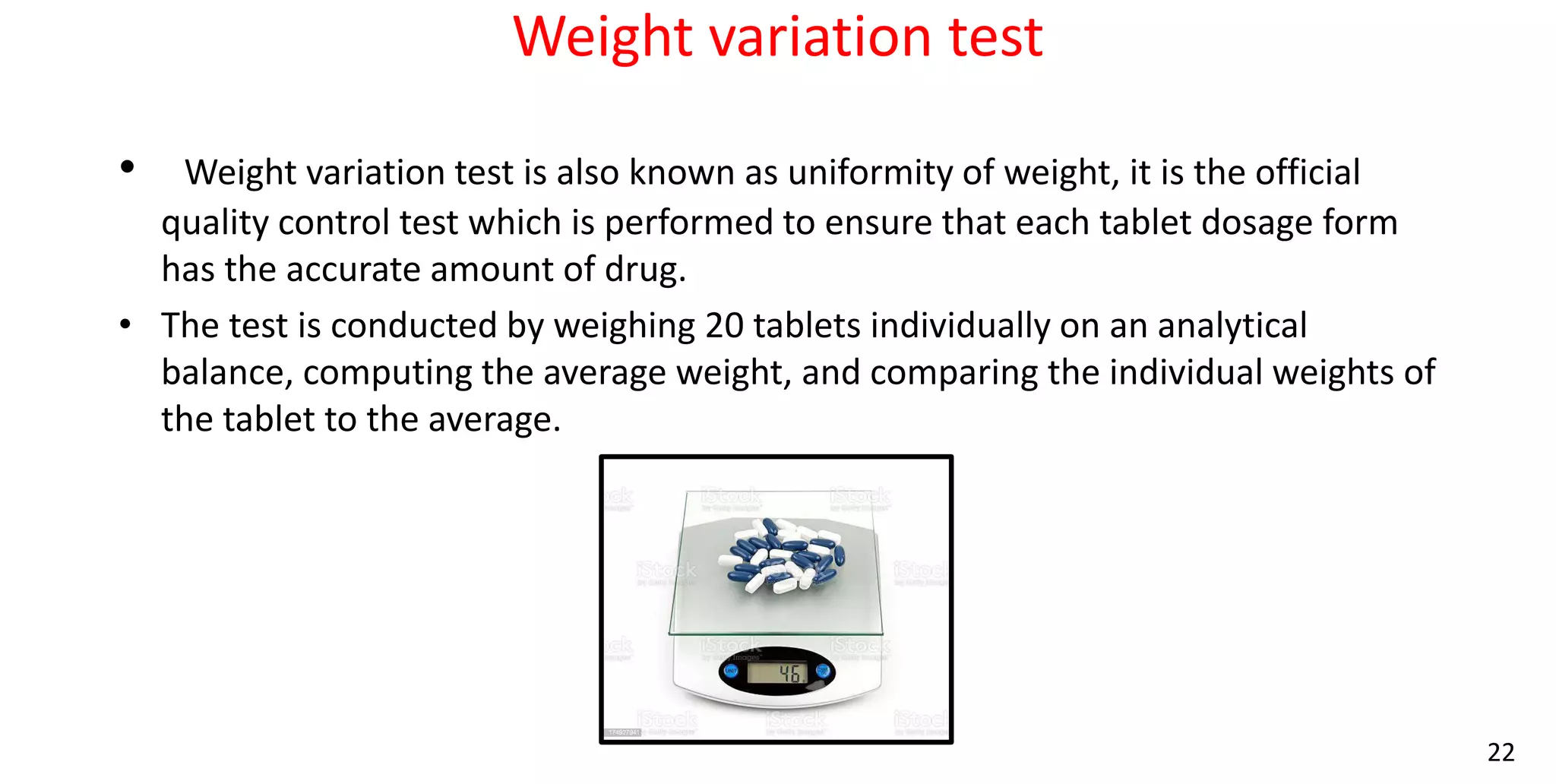 In Process And Final Product Quality Control Test For Capsules | PPTX