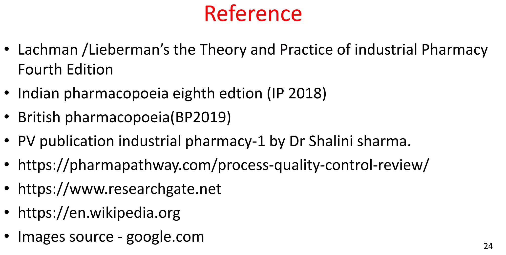 In Process And Final Product Quality Control Test For Capsules | PPTX