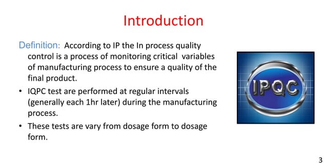 In Process And Final Product Quality Control Test For Capsules | PPTX