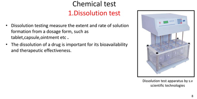 In Process And Final Product Quality Control Test For Capsules | PPTX
