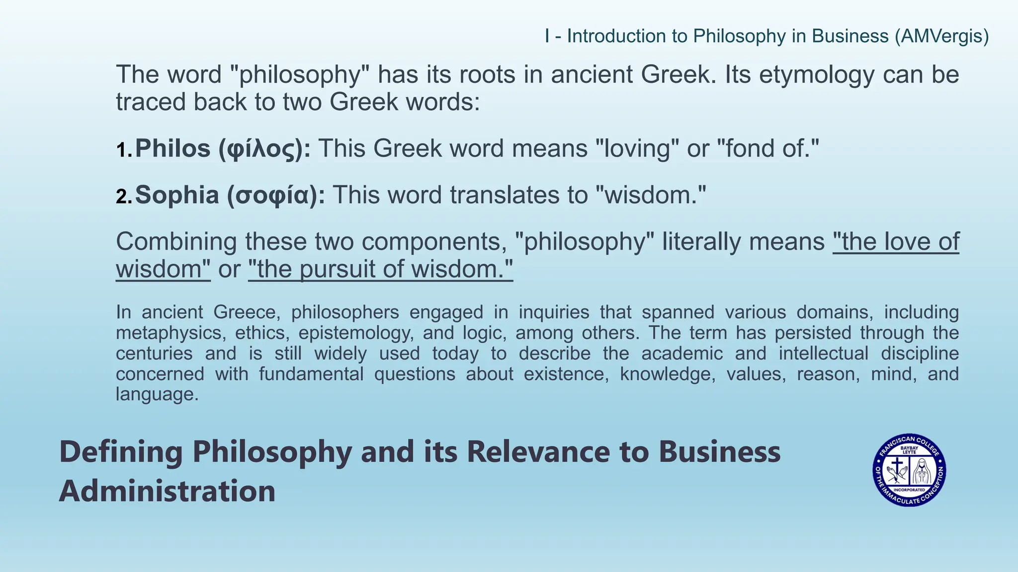 I. INTRODUCTION TO PHILOSOPHY IN BUSINESS.pptx
