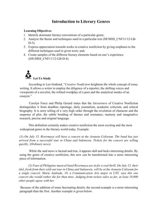 I. Introduction to Literary Genres.pdfxx | PDF