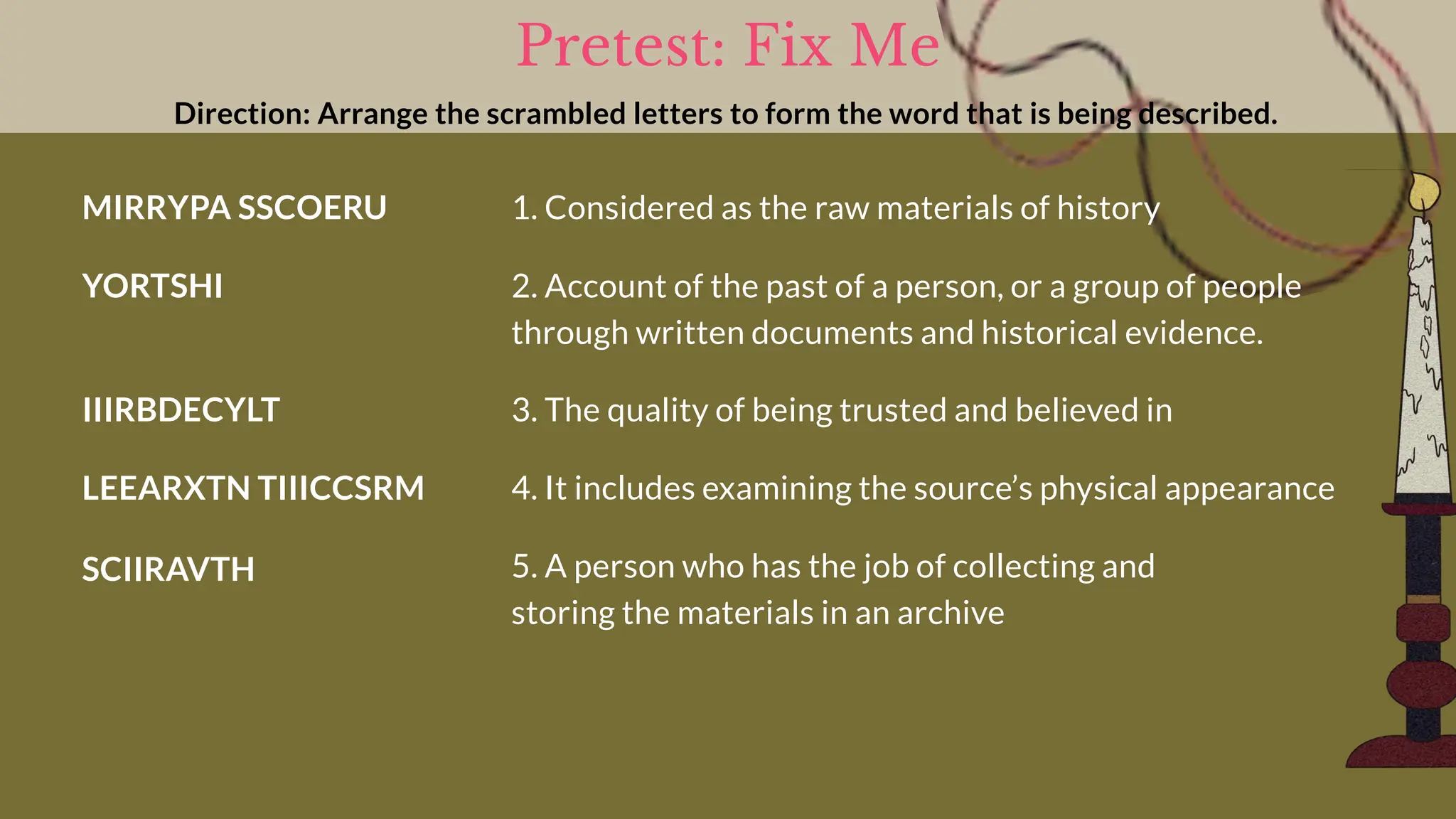 I.C. External and Internal Criticism; Repositories of Primary Sources ...