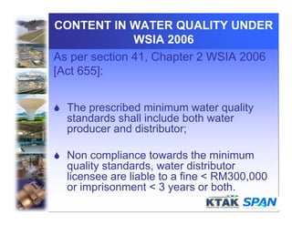 water quality regulations from water services industry | PDF