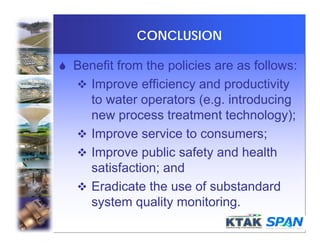 water quality regulations from water services industry | PDF