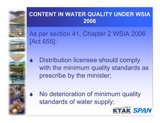 water quality regulations from water services industry | PDF