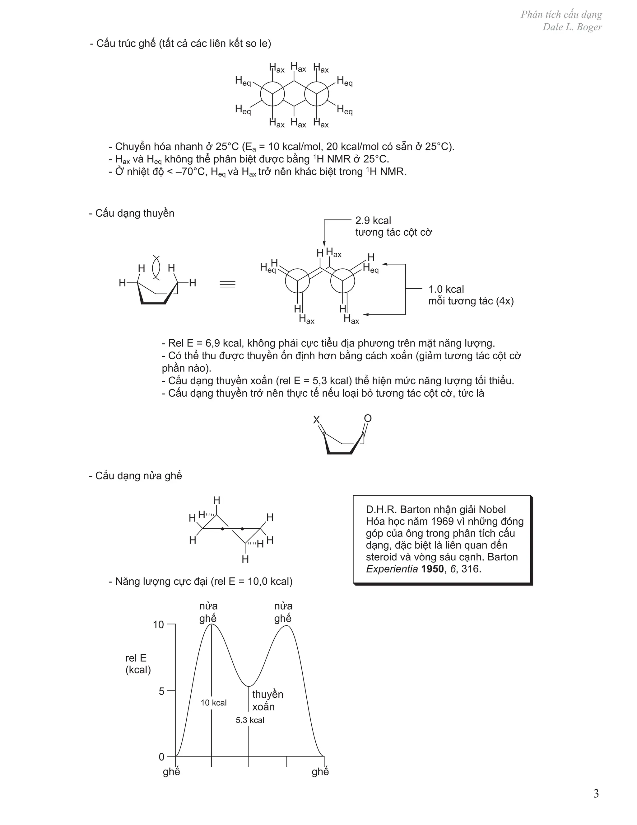 I. Phân tích cấu dạng. Được dịch từ Modern Organic Synthesis Lecture ...