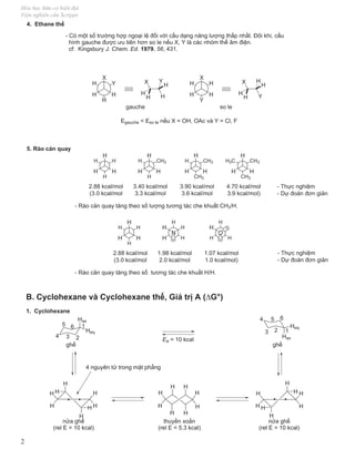 I. Phân tích cấu dạng. Được dịch từ Modern Organic Synthesis Lecture ...