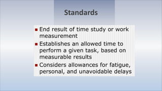 I.INTRODUCTION AND OVERVIEW in Work Study and Measurement | PPT