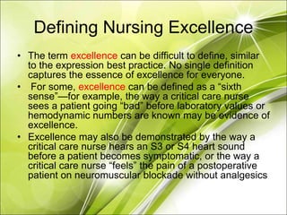 I. Building a Professional Practice Model for Excellence nursing.ppt