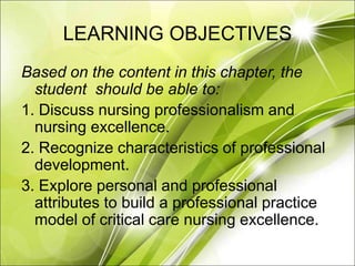 I. Building a Professional Practice Model for Excellence nursing.ppt