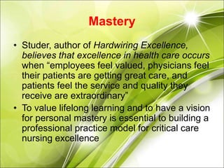 I. Building a Professional Practice Model for Excellence nursing.ppt