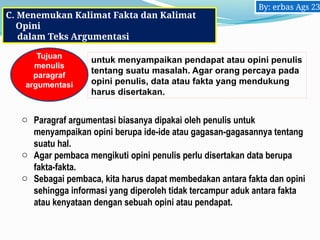 I. C. KALIMAT FAKTA DAN OPINI.pptx materi kelas xi fase f | PPTX