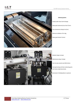 I.C.T Wave Soldering Machine and wave solder machine | PDF