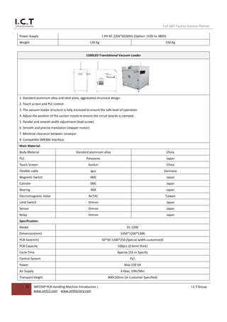 PCB Handling Equipment smt pcb magazine loader pcb board conveyor ...