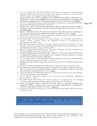 Synthetic Biology: Creating Custom Organisms for Industry (www.kiu.ac.ug) | PDF