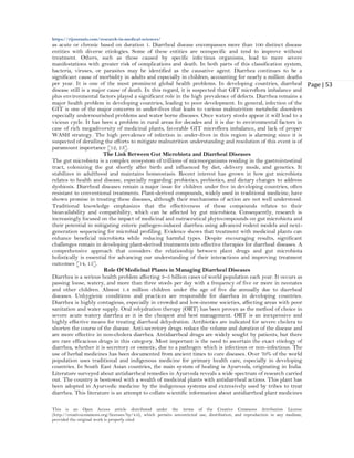 The Interplay Between Gut Microbiota, Medicinal Plants, and Diarrheal ...