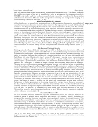 The Role of Memory in Shaping National Identity (www.kiu.ac.ug) | PDF