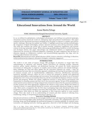 Educational Innovations from Around the World (www.kiu.ac.ug) | PDF