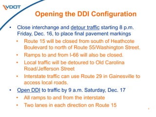 Diverging Diamond Interchange: I-66 and Route 15 | PPT