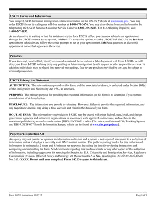 Instructions, Form I-821D, Consideration of Deferred Action for ...