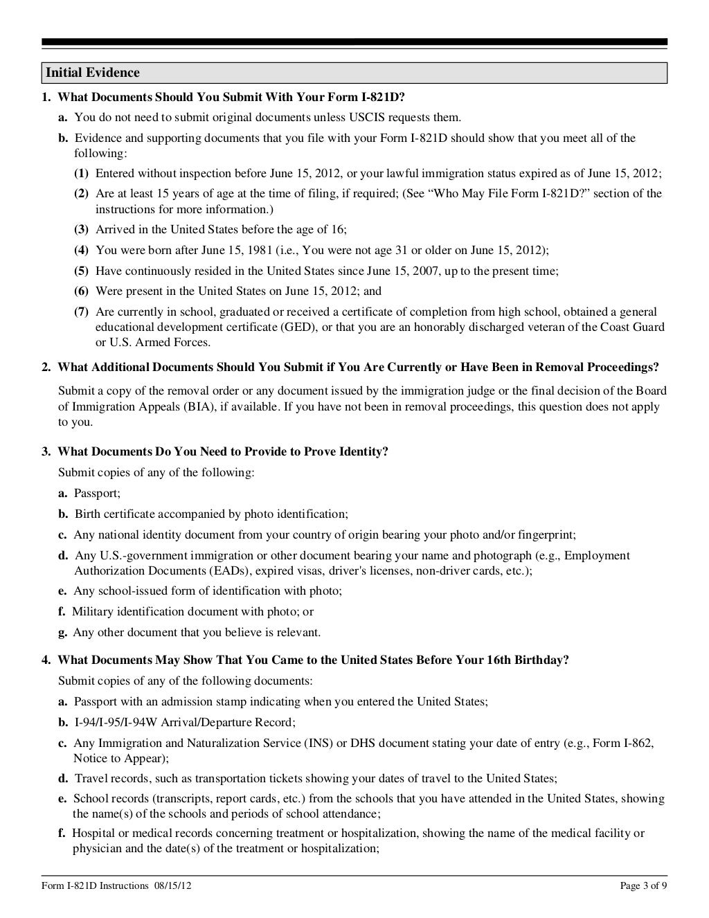 Instructions, Form I-821D, Consideration of Deferred Action for Child…