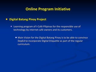 I Cafe Pilipinas Presentation | PPT