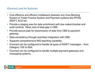 IDBI Intech - iConnect - Payment Middleware Solution | PDF
