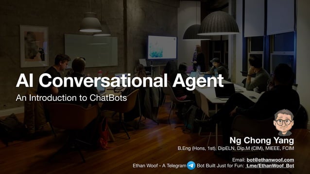 (Brief) AI Conversational Agent - An Introduction to ChatBots v1.0 | PPT