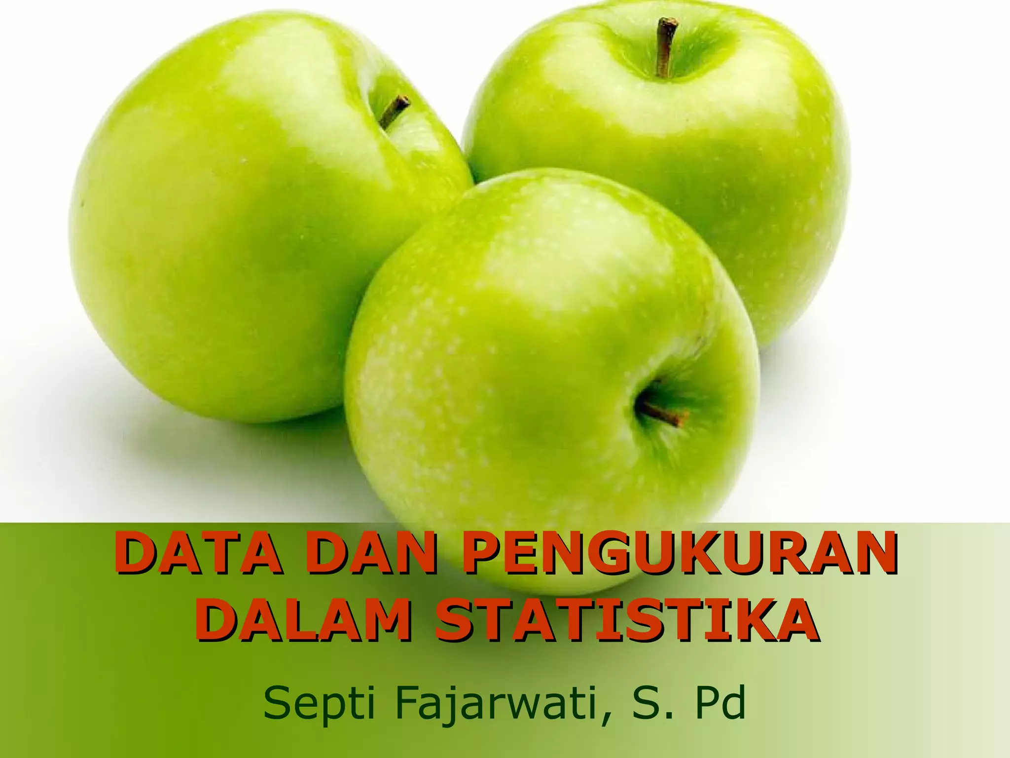I. data & pengukuran | PPT