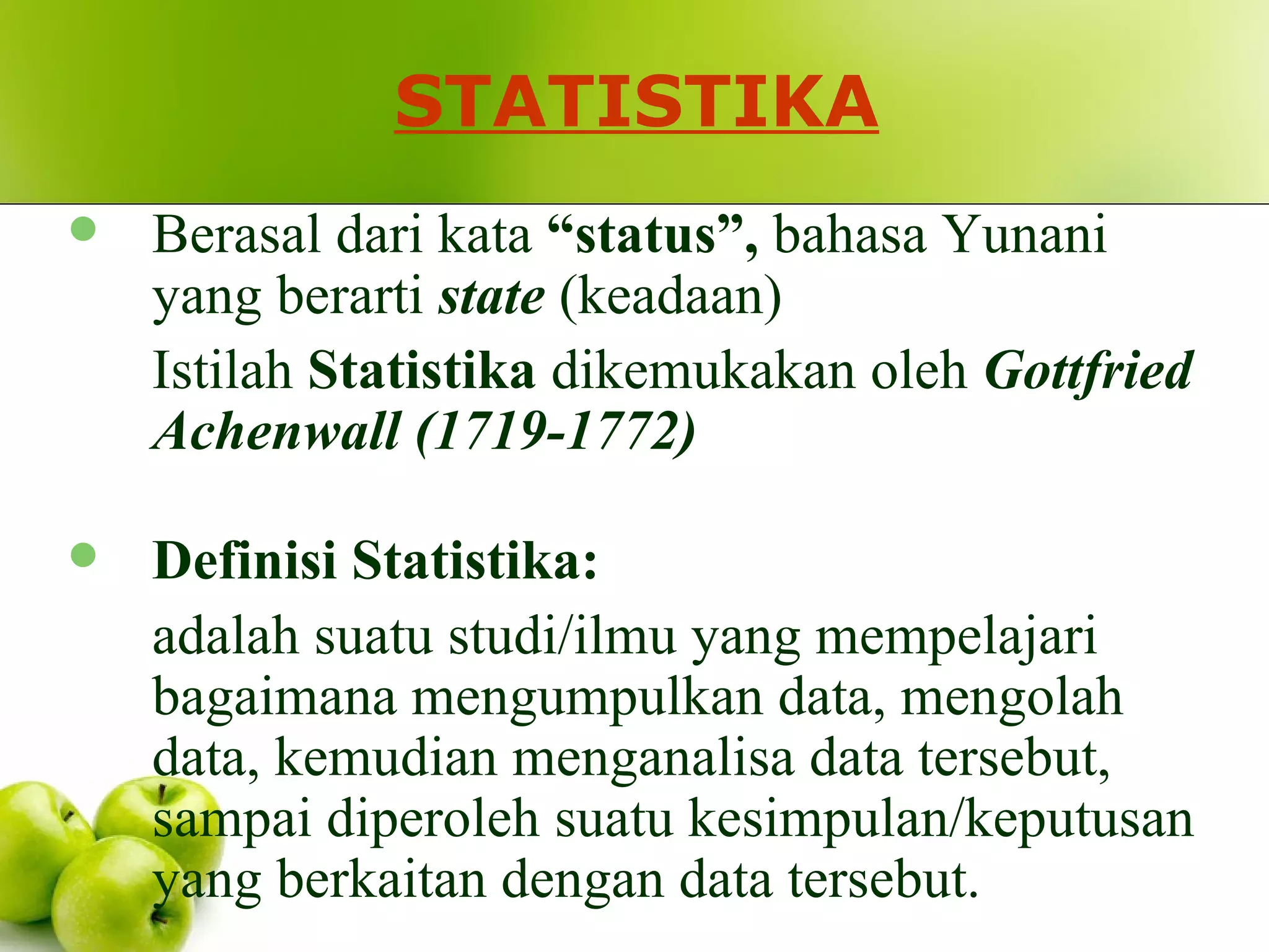 I. data & pengukuran | PPT