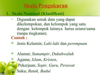 I. data & pengukuran | PPT