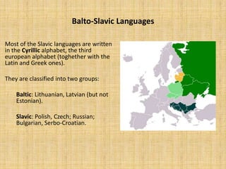 From the Indo-European to Our Languages | PPT