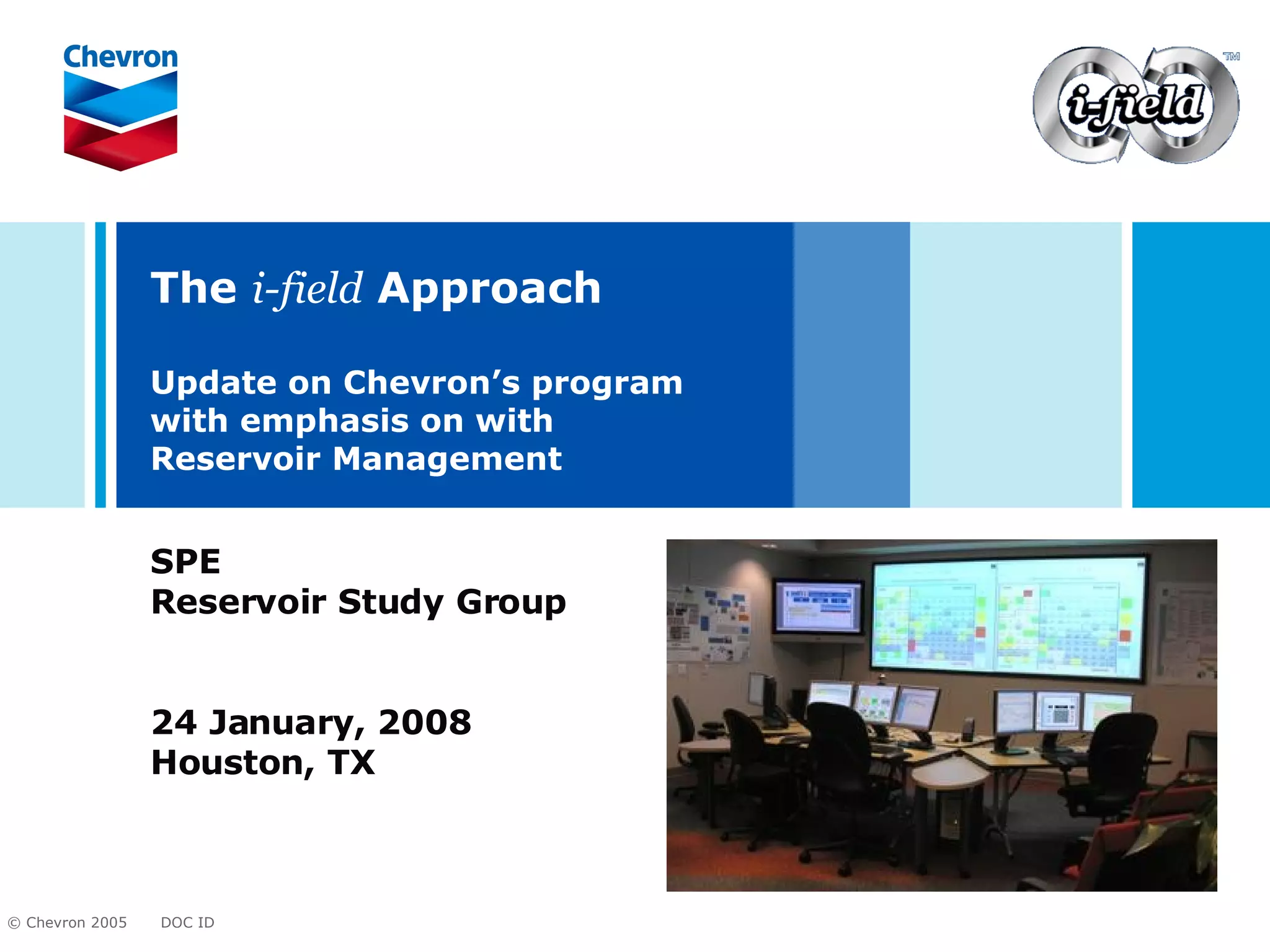 I Field Overview Spe Reservoir Study Group 0108 | PPT